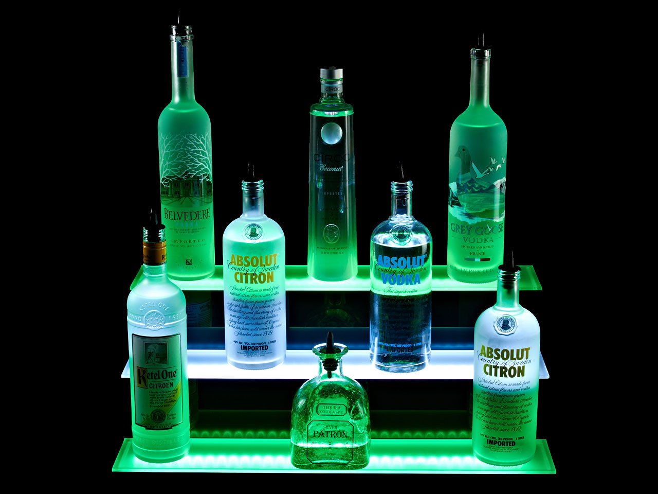 LED Bar Shelves & Liquor Bottle Displays - LiquorShelves.com