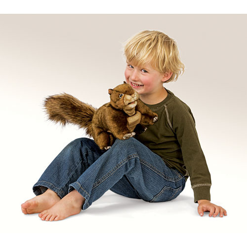 Red Squirrel Hand Puppet - PlayMatters Toys