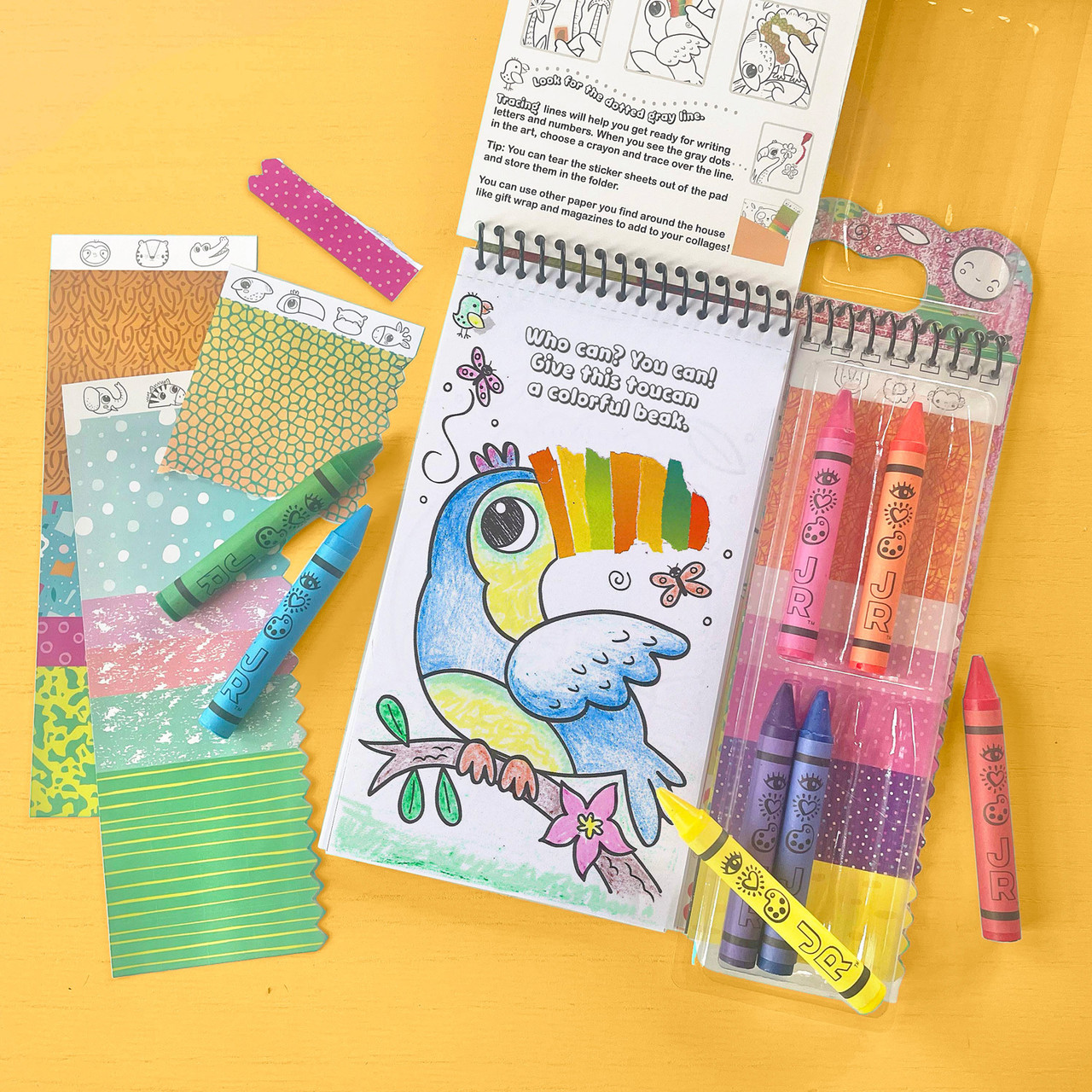 Jungle Collage Fun Art On The Go - PlayMatters Toys