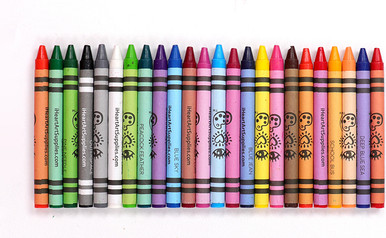 24 Bright Crayons - PlayMatters Toys