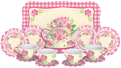Fancy Tin Tea Set - PlayMatters Toys