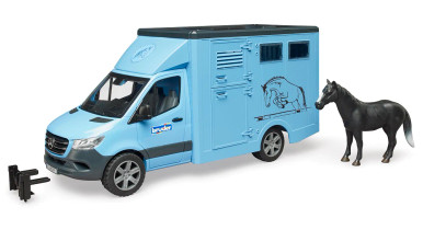 Mb Sprinter Animal Transporter With 1 Horse - PlayMatters Toys