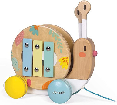 Pull-Along Snail - Pure - PlayMatters Toys