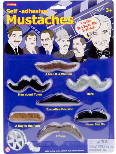 Self Adhesive Mustaches - PlayMatters Toys