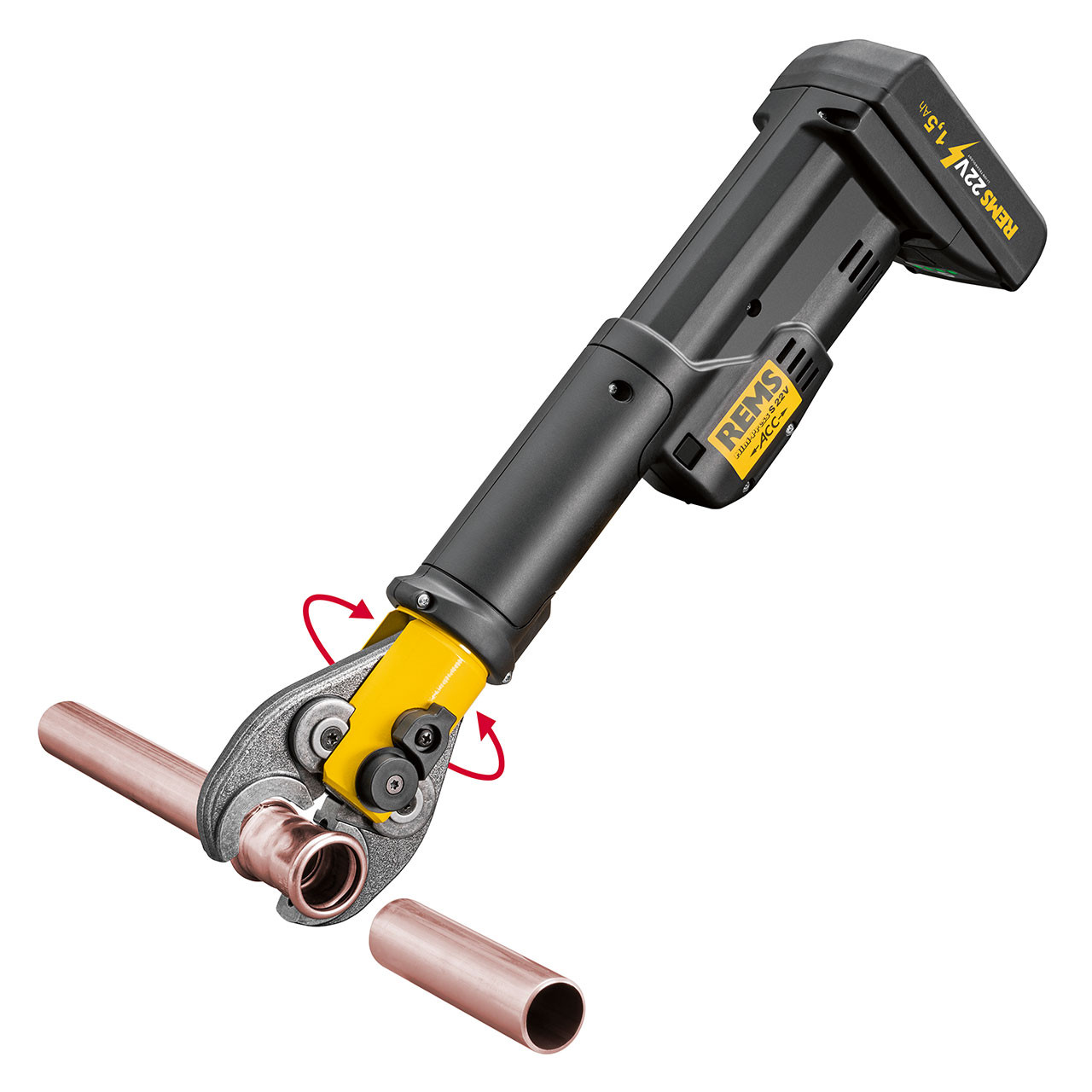 REMS 580066 - Akku-Curvo 22 V Cordless Pipe Bender Set (3/8"-7/8 ...