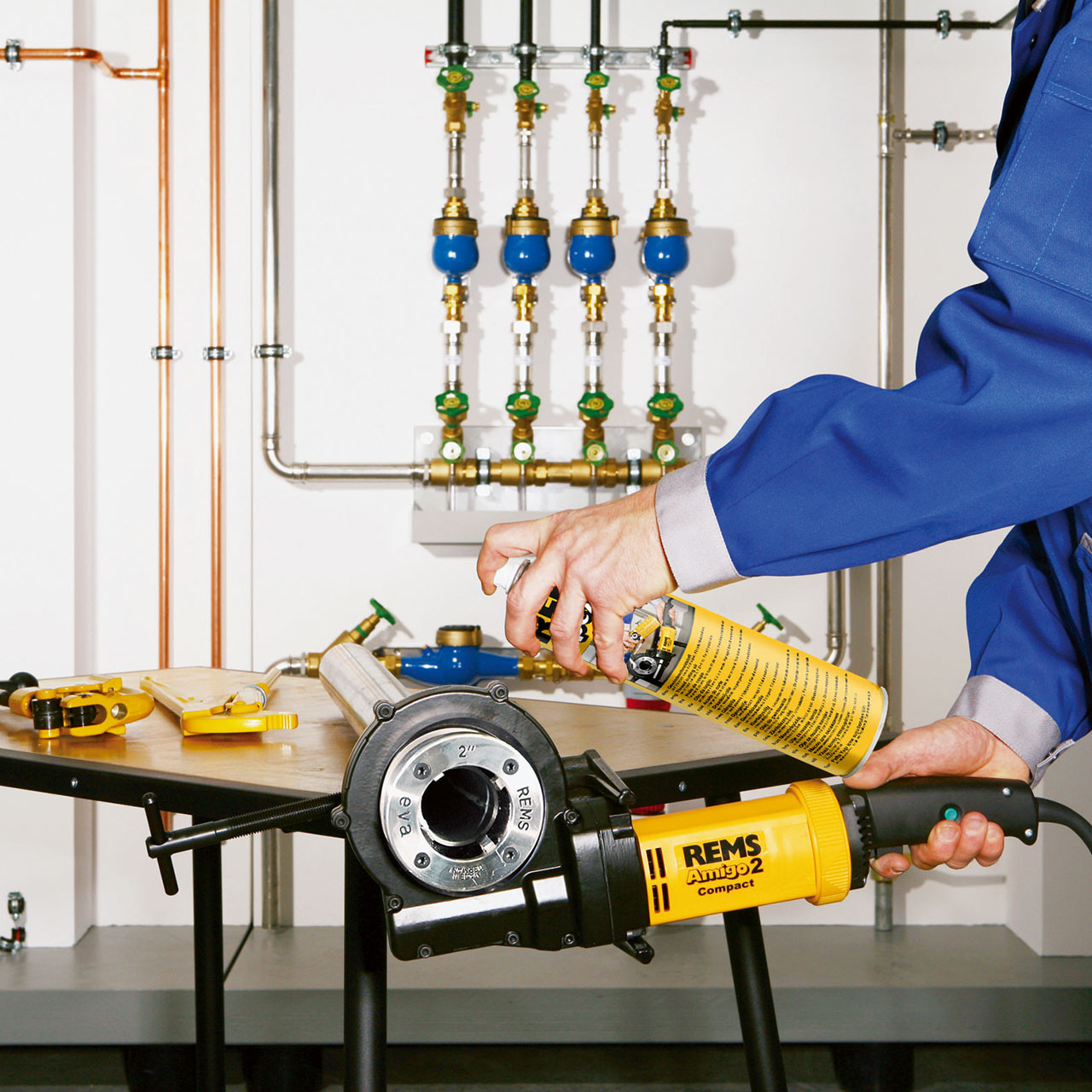 REMS 540027 - Amigo 2 Compact Hand Threader Set (1/2"-2") - REMS Tools ...