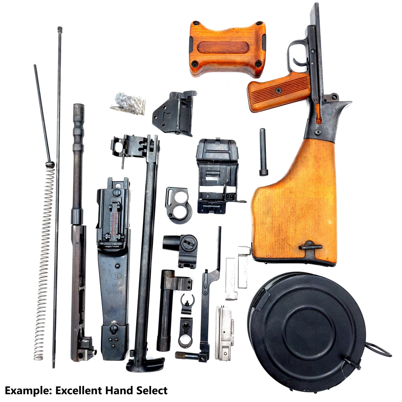 Polish Radom RPD 7.62x39 Light Machine Gun Parts Kit w/ 100rd Drum