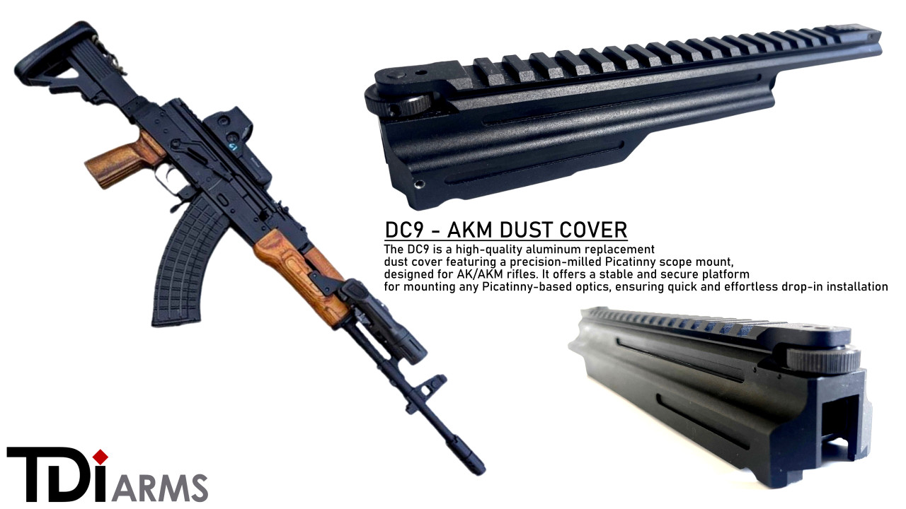 DC9 - AK Dust Cover replacement with integrated Picatinny Rail - by TDi