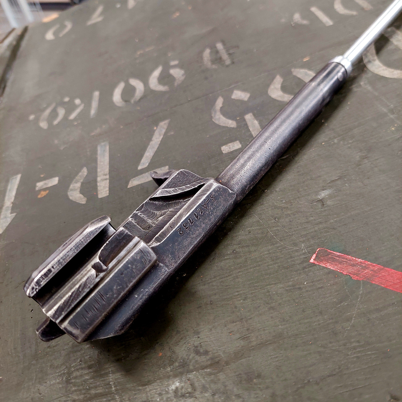 Original Romanian Military Md. 63 AKM Full-Auto Bolt Carrier Assembly w ...