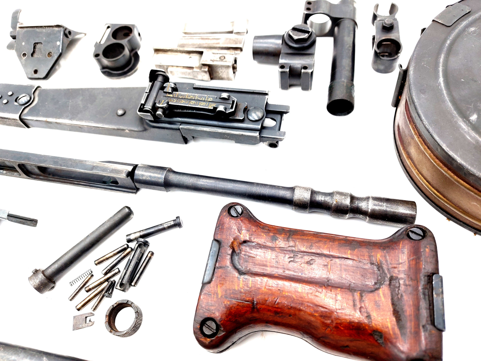 Polish Radom RPD 7.62x39 Light Machine Gun Parts Kit w/ 100rd Drum