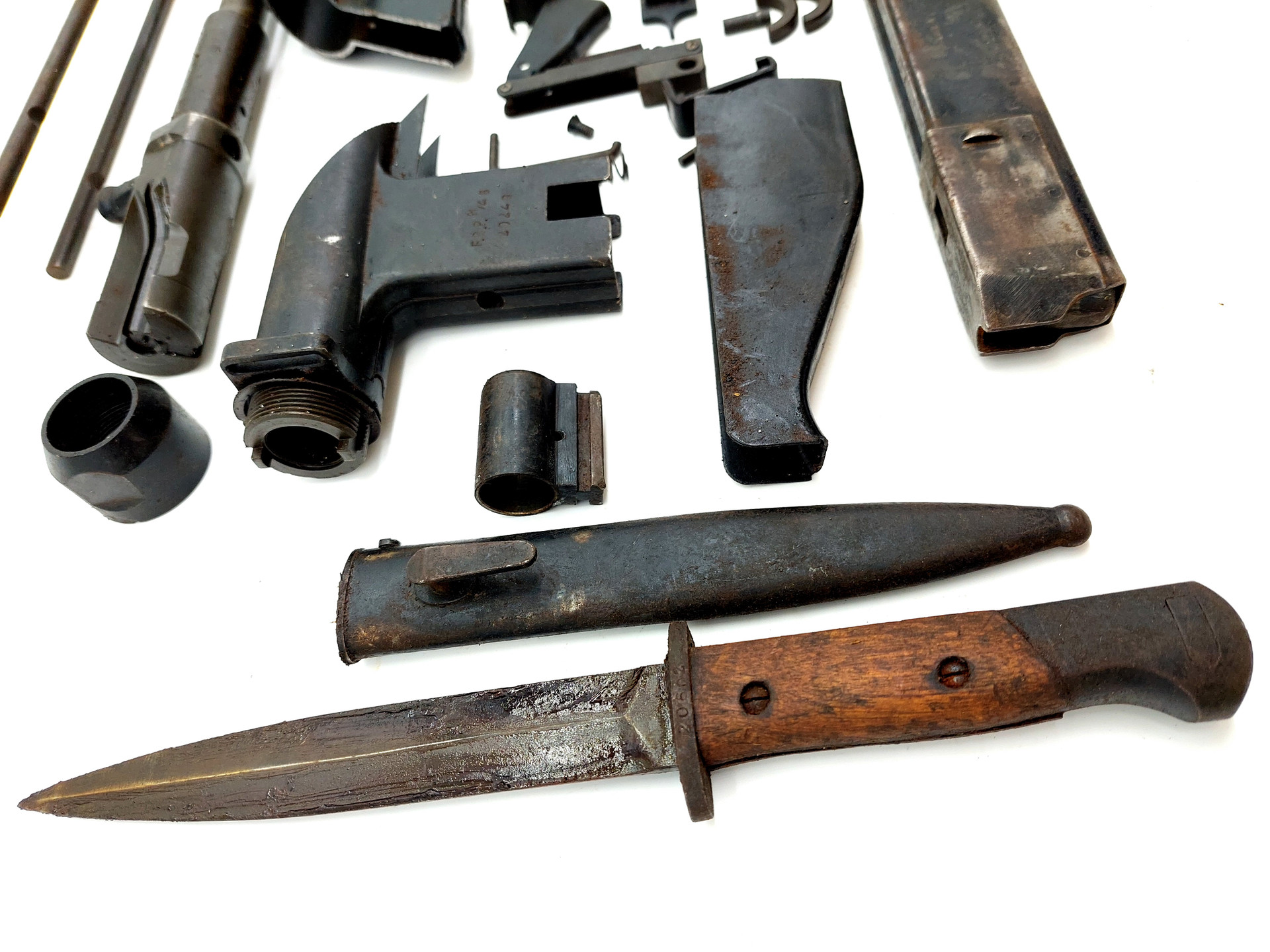 FBP M/948 SMG Parts Kit, Collapsible Wire Stock w/ bayonet, Magazine ...