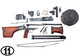 Polish Radom RPD 7.62x39 Light Machine Gun Parts Kit w/ 100rd Drum