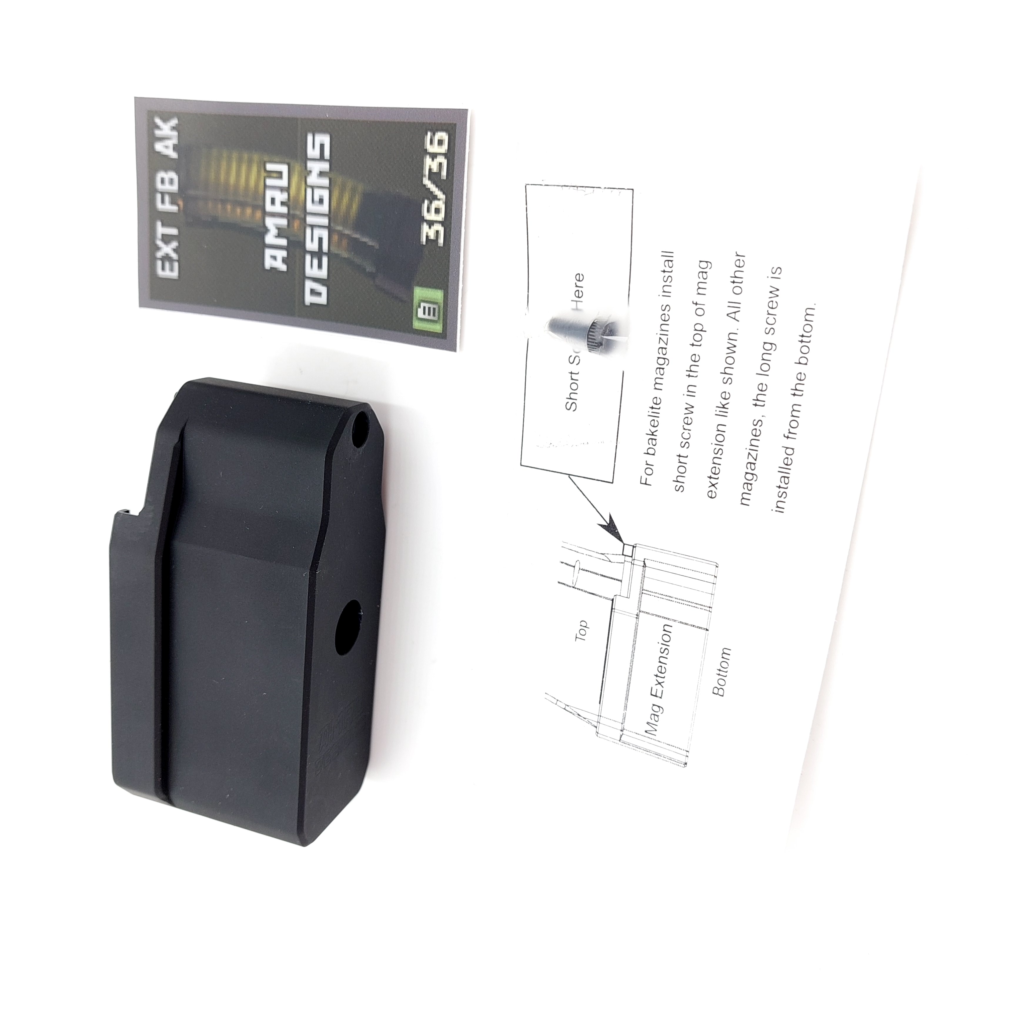 5.56 & 5.45 Mag Extender +5/6 Baseplate - by AMRU Designs