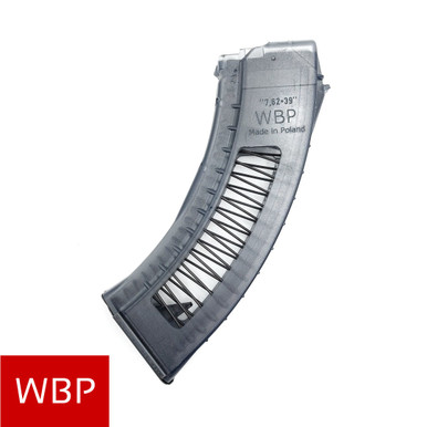 *Window Cut Mag* - WBP 7.62x39 30rd smoke poly mag