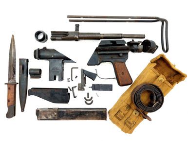 FBP M/948 SMG Parts Kit, Collapsible Wire Stock w/ bayonet, Magazine ...