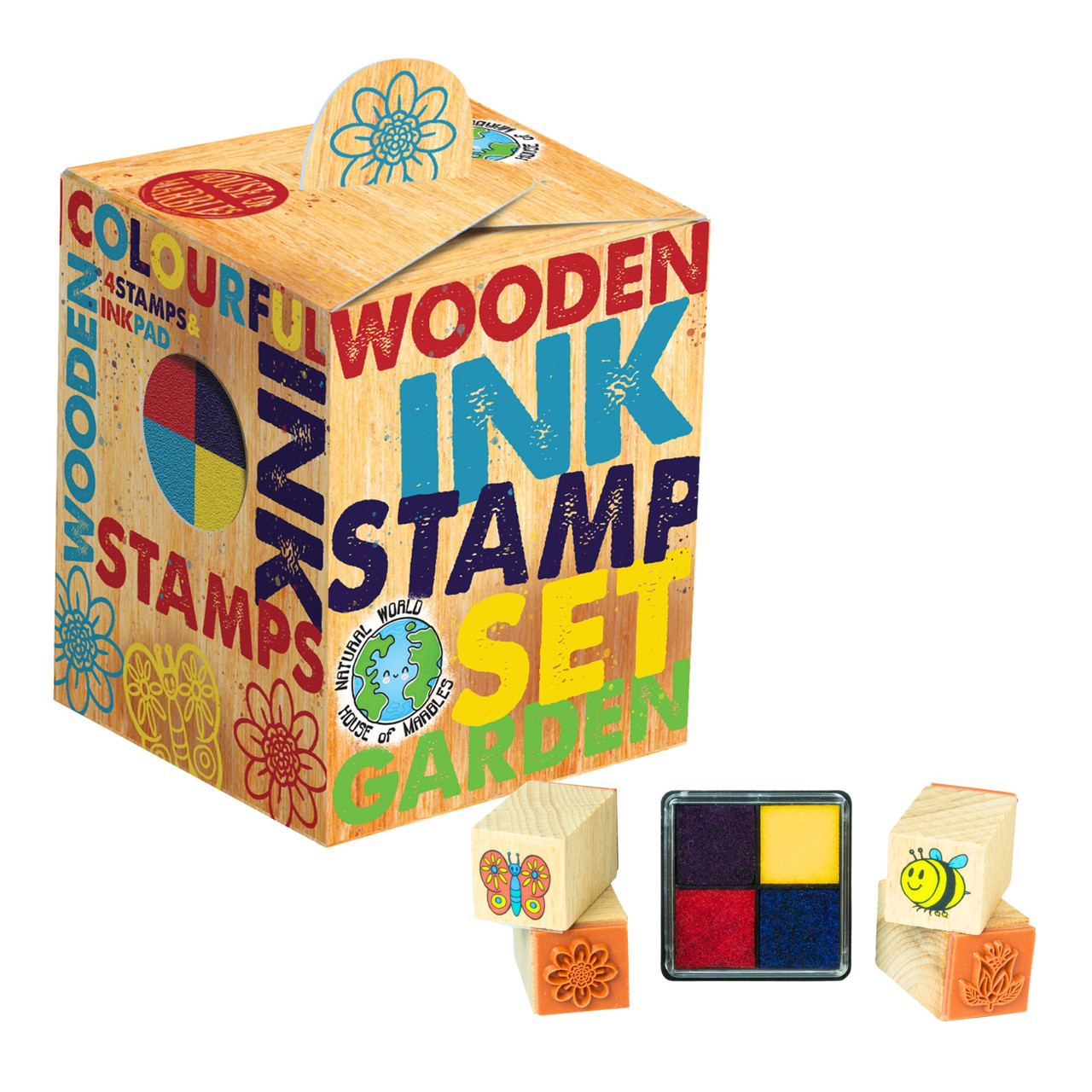 Wooden Stamp Set - Garden
