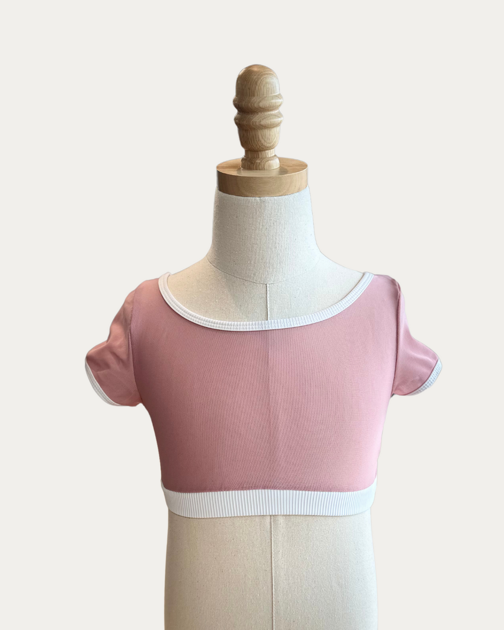 Retro Mesh Crop Top - Pink - Backstage Dancewear & Gifts