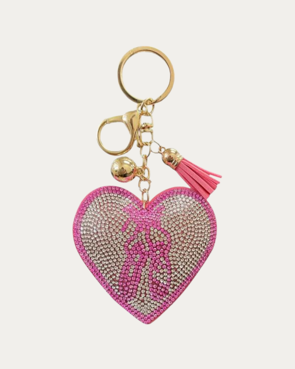 Puffy Pointe Shoe Heart Bag Charm - Backstage Dancewear & Gifts