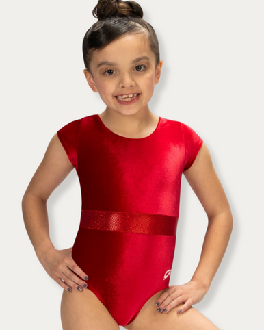 GKids Wrapped In Red Cap Sleeve Leotard - Backstage Dancewear & Gifts