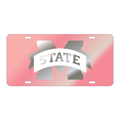 Mississippi State TAG (LASER PINK/SIL & WHITE M-STATE (25094 ...