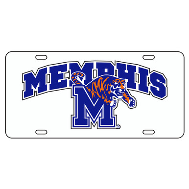 Memphis Tag (WHT/REF MEMPHIS M TIGER TAG (22017)) - College Fan Swag
