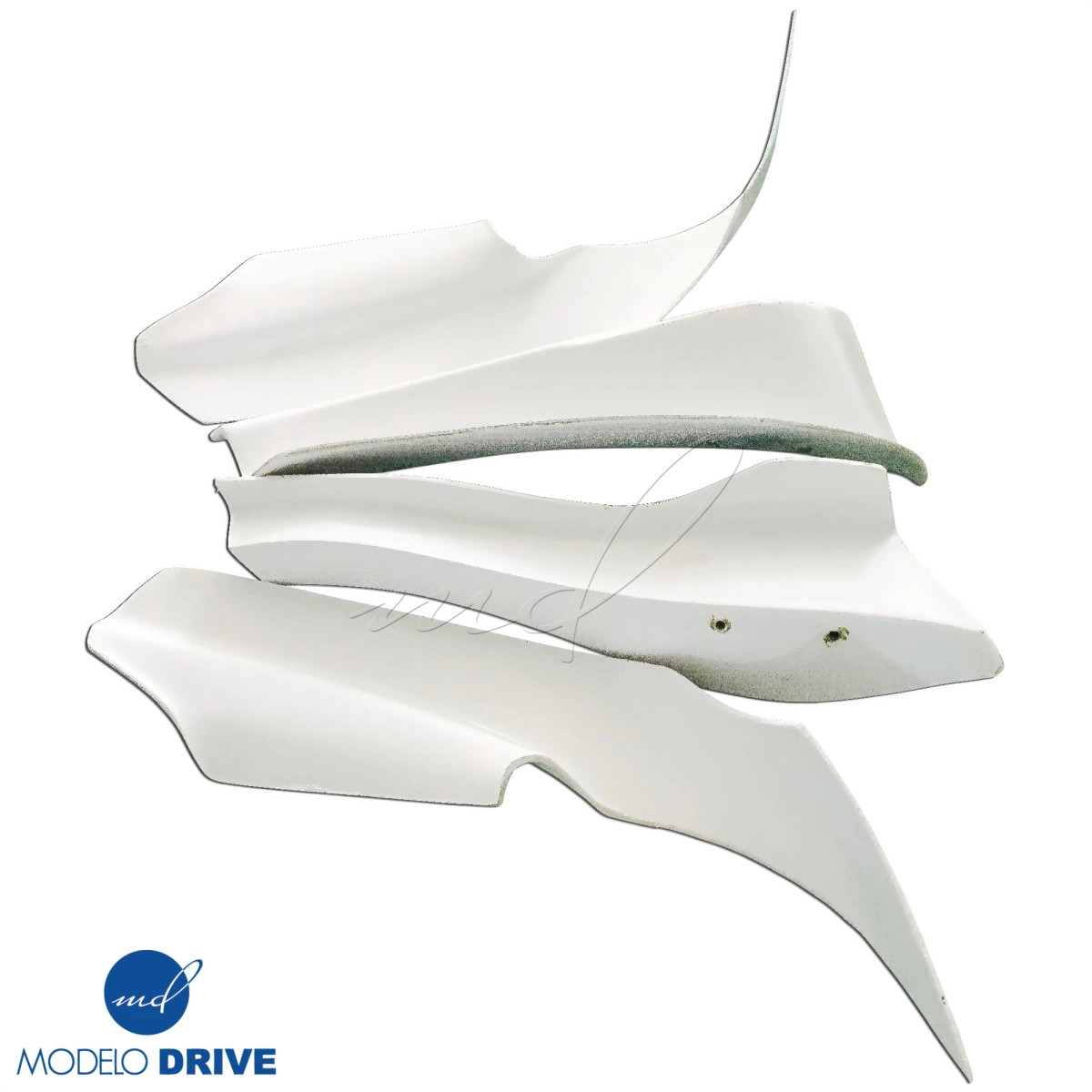 ModeloDrive FRP BORD Front Bumper Canards 4pc > Nissan Skyline (R33 ...