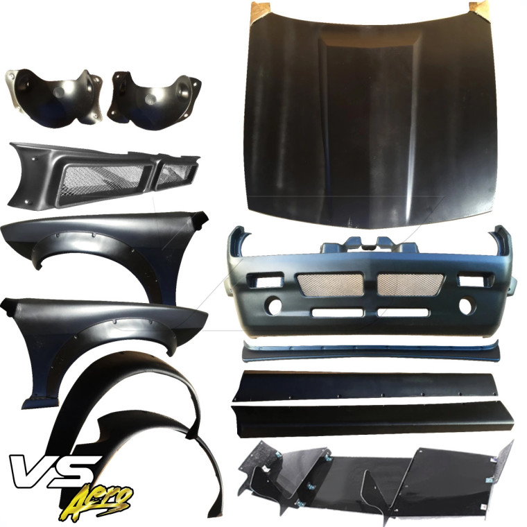 FRP TKYO Boss Wide Body Kit 15pc > Nissan 240SX (S14) 95-98 | VSaero ...