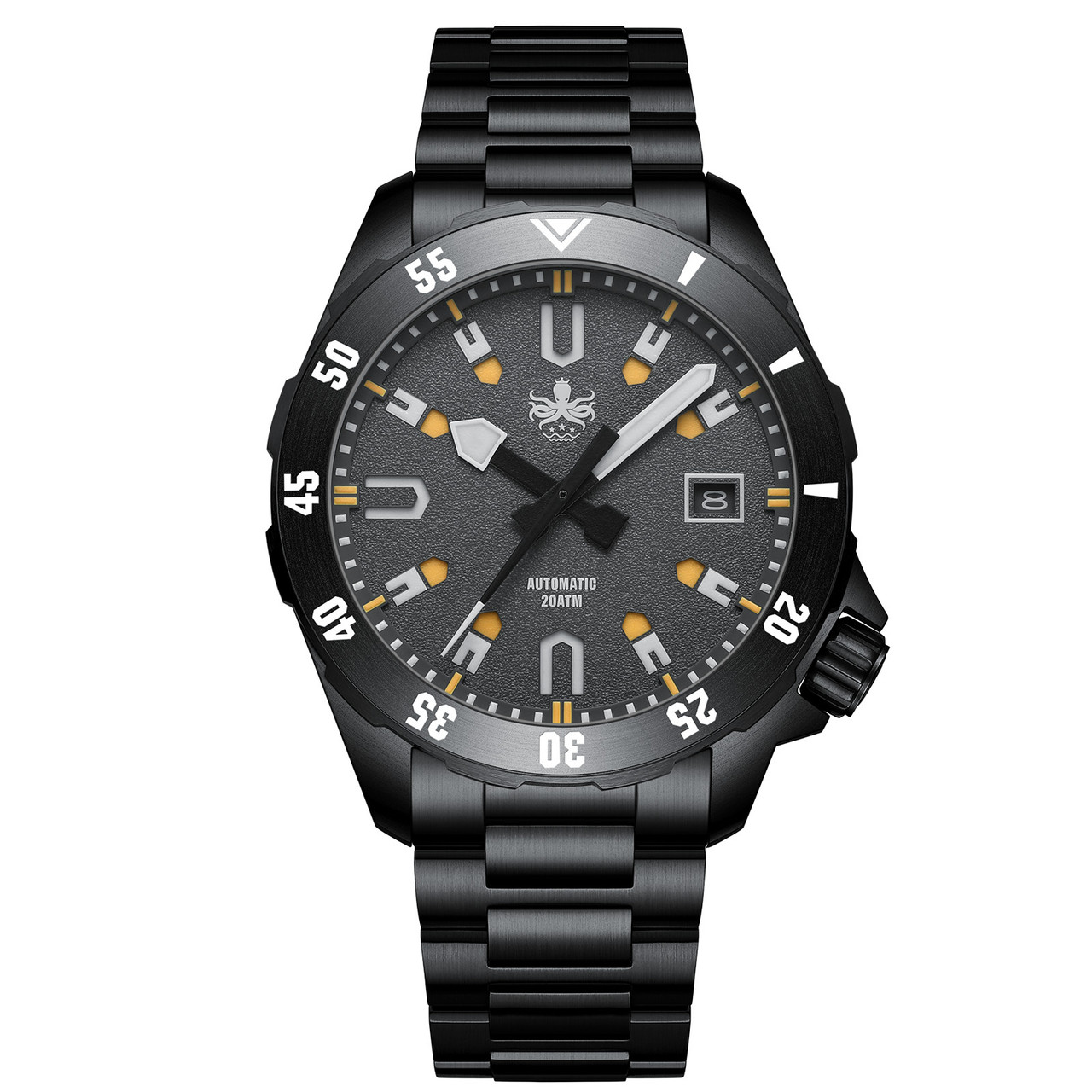 PHOIBOS APOLLO DLC 200M Automatic Diver Watch PY056FX Yellow