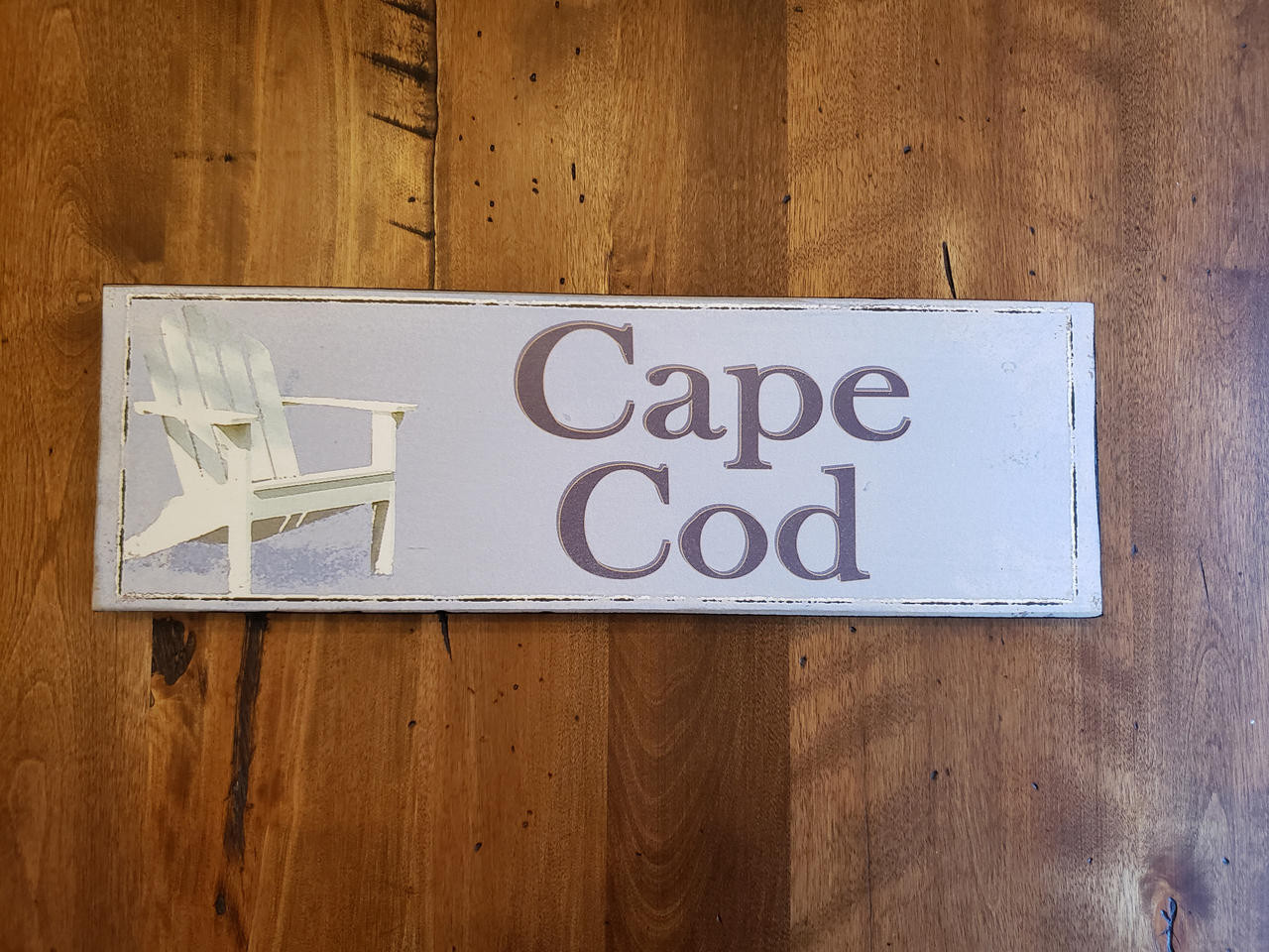 Cape Cod Sign with Chair