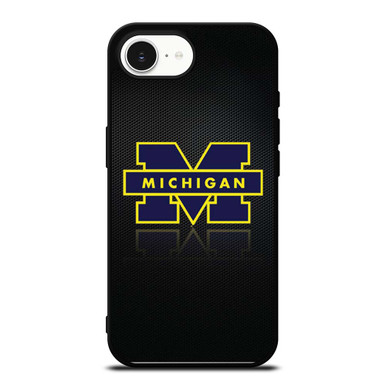MICHIGAN WOLVERINES METAL LOGO iPhone 16e Case Cover