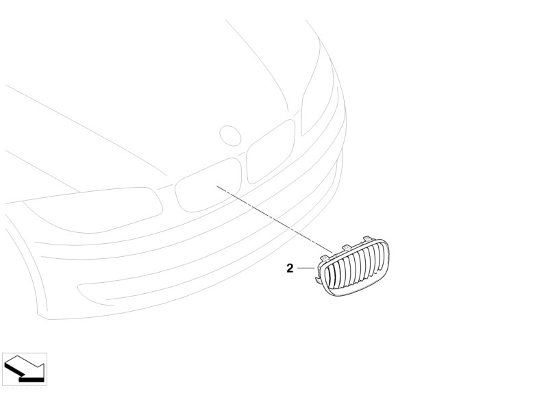 Genuine M Sport Front Right Trim Kidney Grille Chrome 51 13 7 128 614 ...