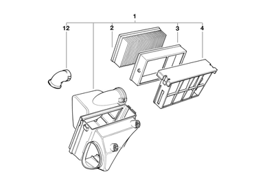 Genuine Air Intake Silencer Muffler 13 71 1 440 052 - BMW Shop