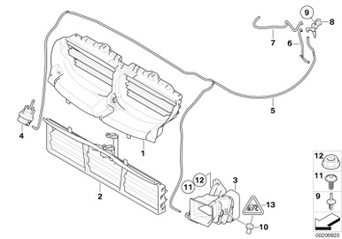 Genuine Bottom Air Flap Control Passive 51 11 7 178 119 - BMW Shop