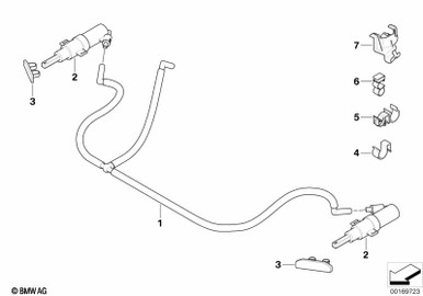 Genuine Right Spray Nozzle Cover Primed 61 67 7 211 210 - BMW Shop