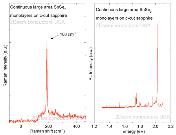 SnSe2 - Full Area Monolayer on c-cut Sapphire | 2D Semiconductors USA