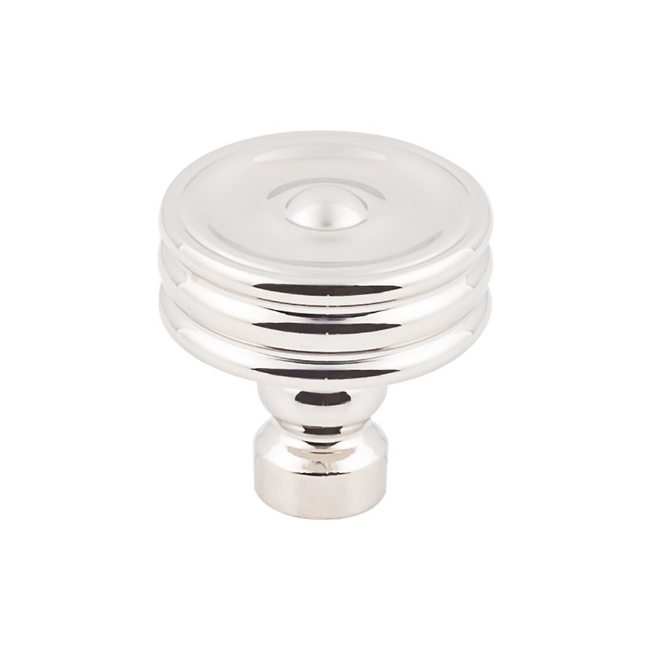 Get Top Knobs TK881PN Brixton Ridged Knob 1 1/4 Inch in Polished Nickel
