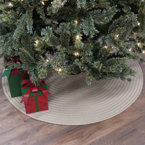 Solid Braided Tree Skirts | Colonial Mills