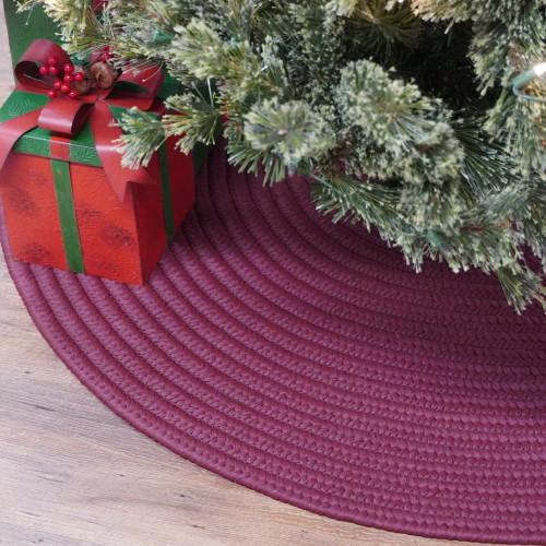 Solid Braided Tree Skirts | Colonial Mills