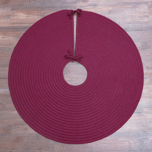 Solid Braided Tree Skirts | Colonial Mills