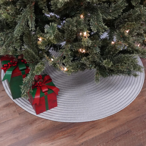 Solid Braided Tree Skirts | Colonial Mills