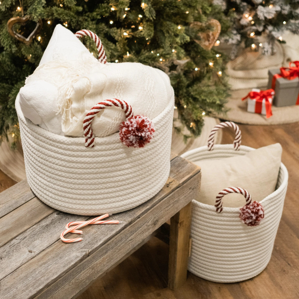 Candy Cane Basket | Colonial Mills