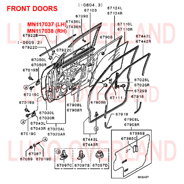 MONTERO Gen3 - Exterior Window Mouldings