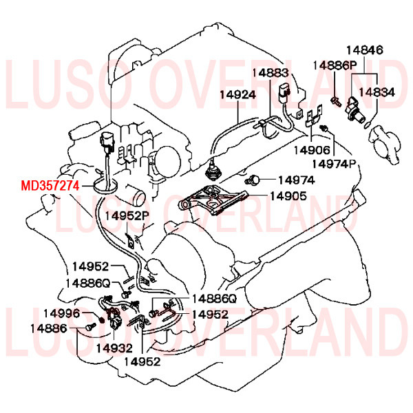 MONTERO Gen3 - Crankshaft Position Sensor (MD357274)