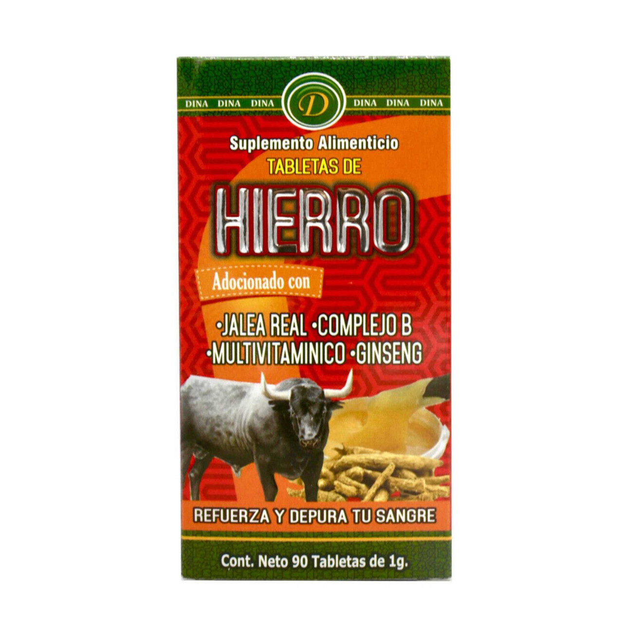 Hierro Multi-Vitaminico Dina 90 Tablets