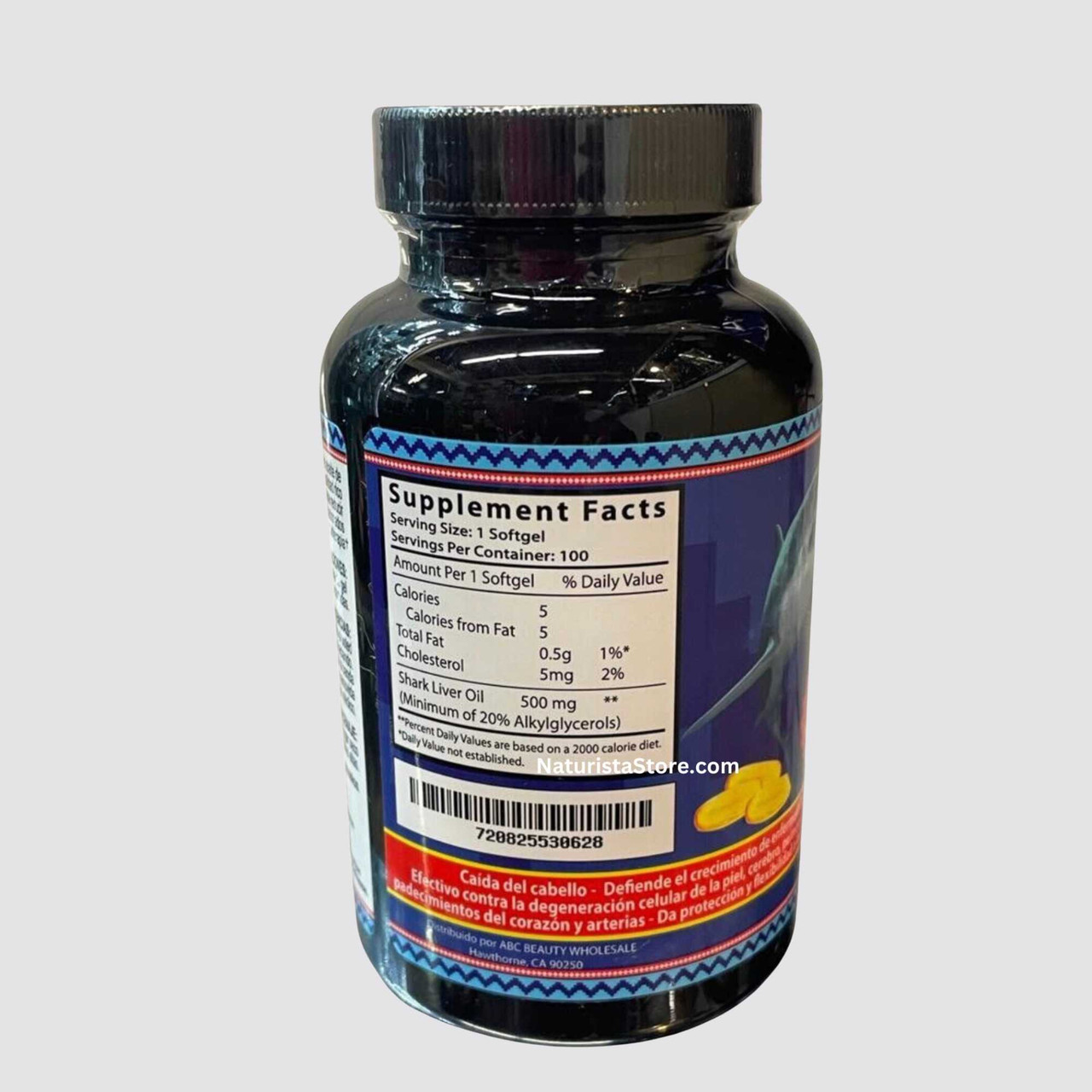 COD Liver Oil Aceite de Higado de Tibur 500mg 100 Gel Caps