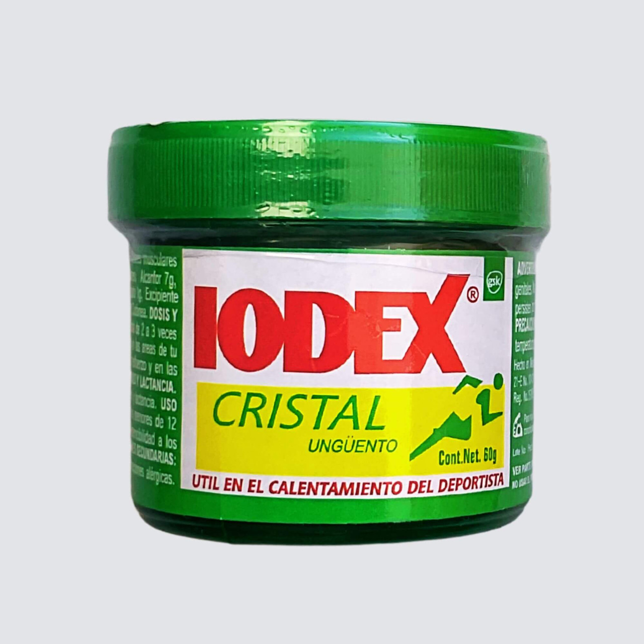 GlaxoSmithKline Iodex Cristal 60g 2.1oz Balms