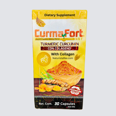 CurmaFort Nat Turmeric Curcumin con Colágeno 30 Caps 500mg