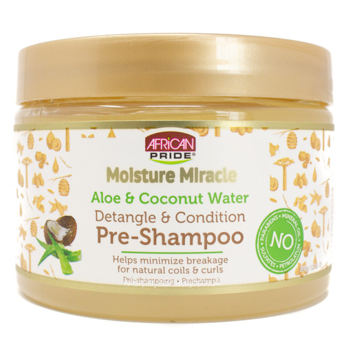 African Pride | Moisture Miracle | Detangle & Condition Pre-Shampoo (12oz)