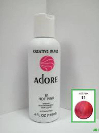 Adore | Shining Semi Permanent Hair Color (118ml) Colour: 81 Hot Pink