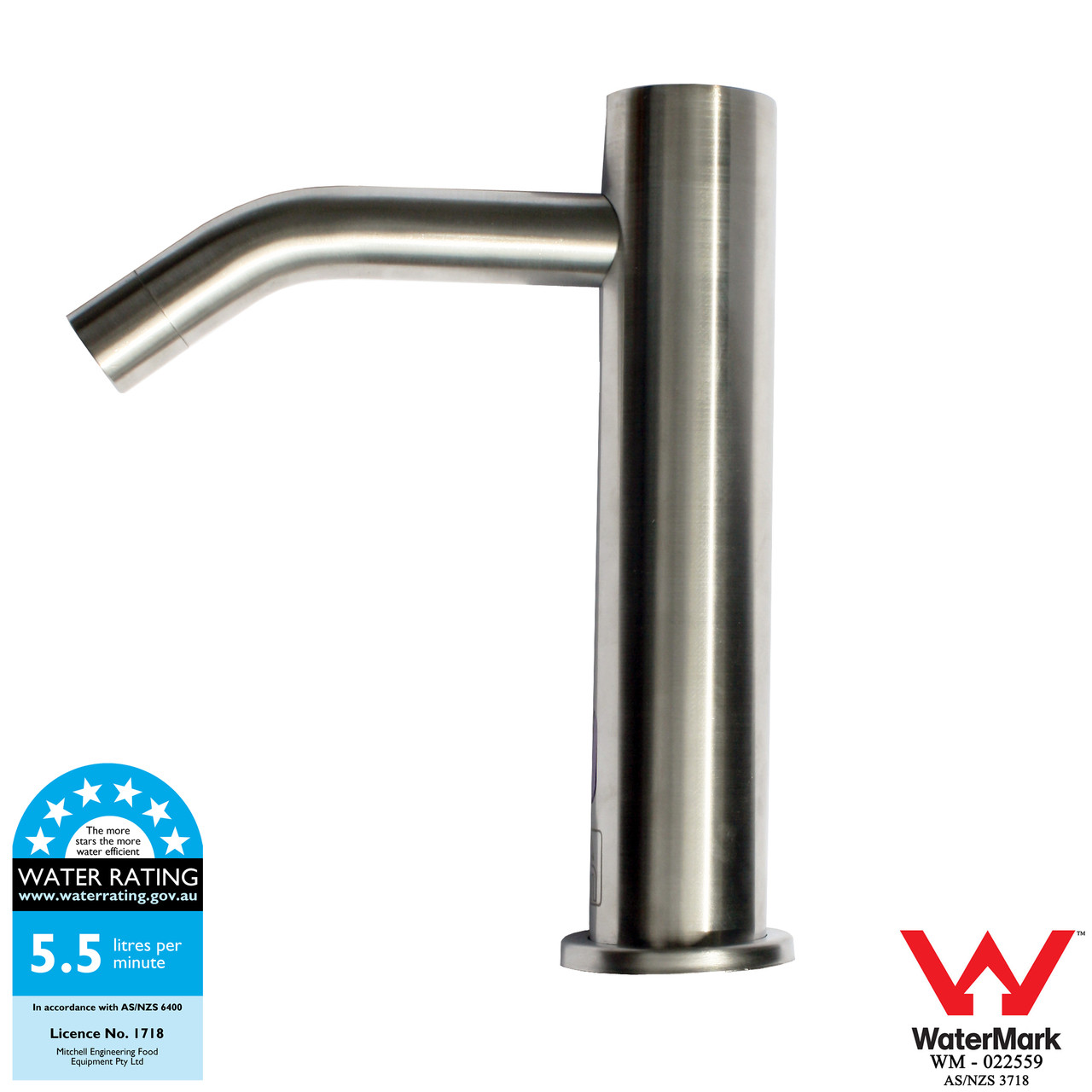 Sensor Tap - Tall Upright - Deck Mounted - Stainless Steel - Mitchell ...